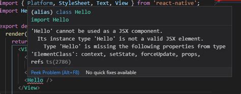 react native typescript extension in vscode stack overflow