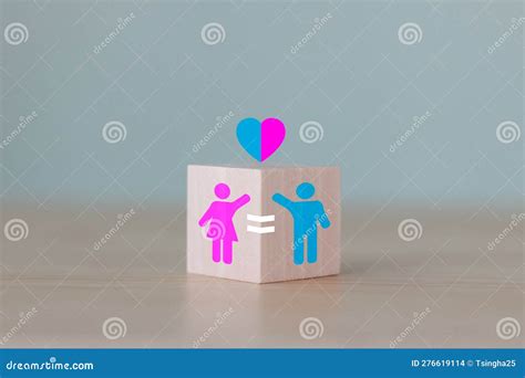 Concept Image Of Gender Equality Male And Female Symbols Are Sex Icons