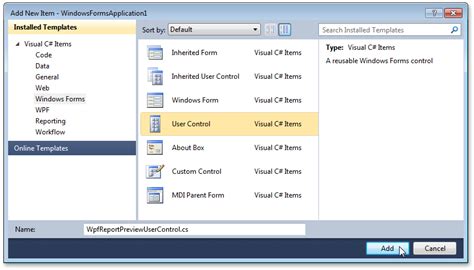 embedding a document preview for wpf into the end user designer