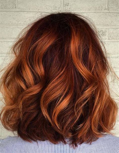 Balayage Cuivré Cheveux Courts Balayage Cuivré Le Reflet Chaud à