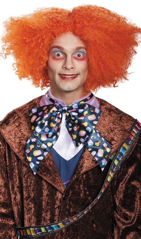 Mens Crazy Curly Mad Hatter Costume Wig Mad Hatter Costume Wig