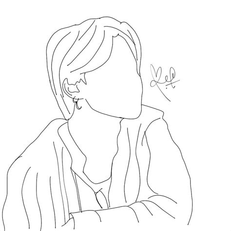Baebie Mochi ♡ Jimin Bts Dibujos Hípster Arte De Silueta