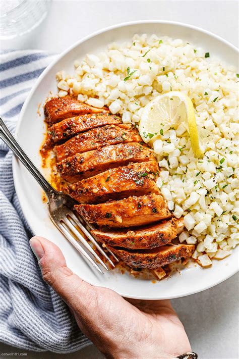 Oven Baked Chicken Breasts Recipe With Garlic Butter Sauce Baked