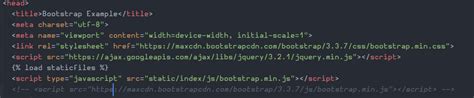 javascript downloaded boostrap min js does not work in django