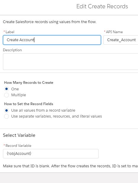 how to insert data using flows in salesforce infallibletechie