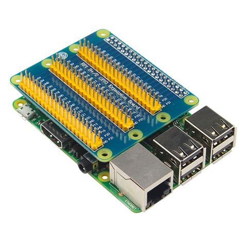 gpio port expansion extension board for raspberry pi 3 2 module b blue