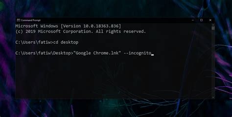 how to use a command line switch on windows 10