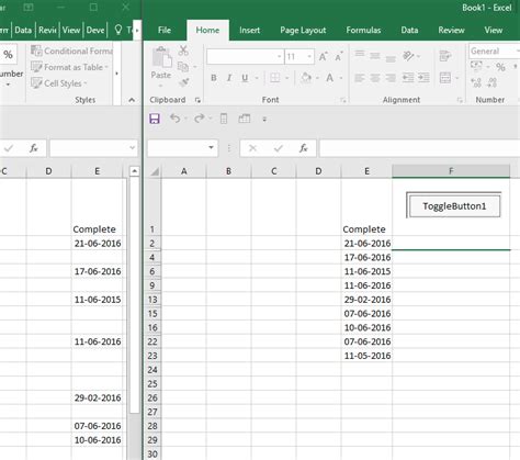 vba hide and unhide rows with date in column using