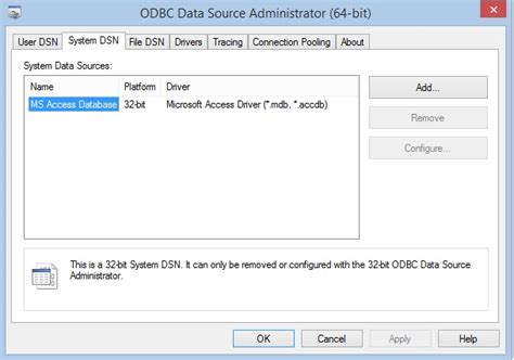 connect to access 2013 with python data source name not
