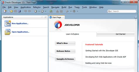 oracle jdeveloper 12c 12 1 3 tutorials getting started