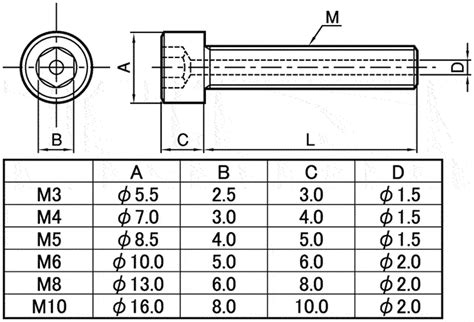 Cshk Sus M2 5 Hex Socket Head Cap Screw With Through Hole Fully