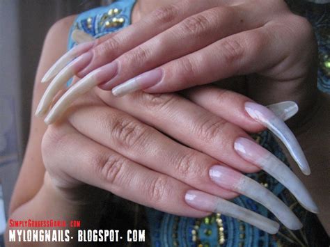 Long Nails Super Hot Darias Long Natural Nails 5
