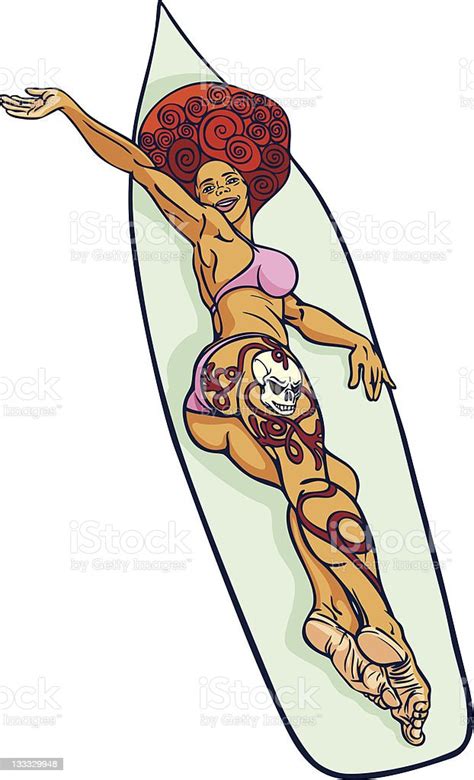 Surfboard Stock Illustration Download Image Now Adult Afro