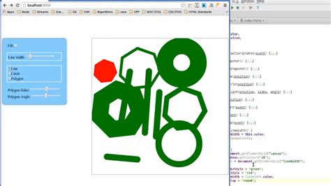 line width control in html5 drawing app