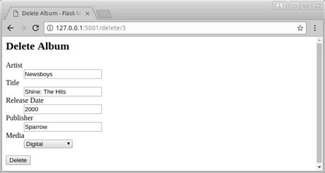 flask 101 filtering searches and deleting data mouse vs python