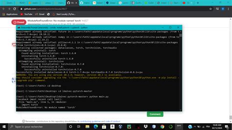 paresse Étranger Éclairer no module named torch jupyter notebook
