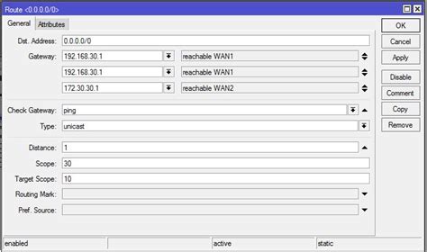 mikrotik dual wan load balancing with failover using ecmp system zone