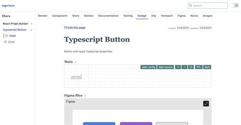 showcase documentation sites component controls