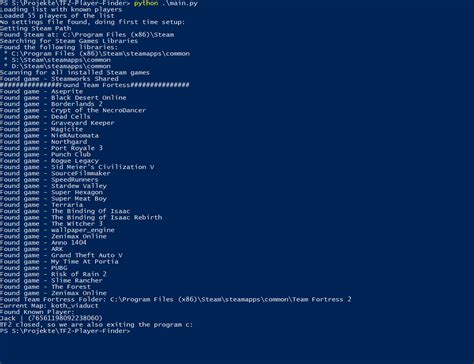 github netroscript tf2 player finder this is a python