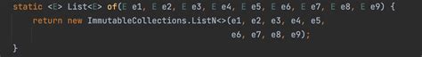 [java] list of vs arrays aslist vs collections unmodifiablelist