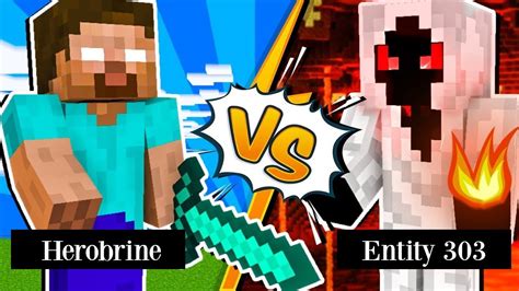 Herobrine Vs Entity 303 Animation Minecraft Animation [song] Youtube