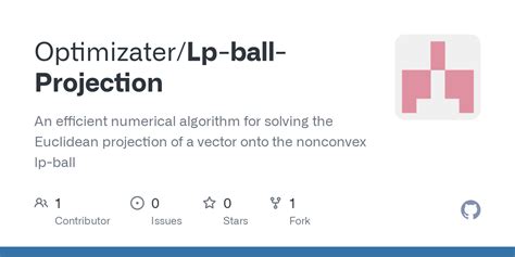 github optimizater lp ball projection an efficient numerical