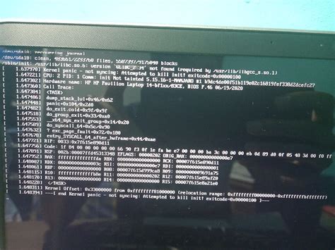 kernel panic not syncing attempted to kill init exitcode 0x00000100