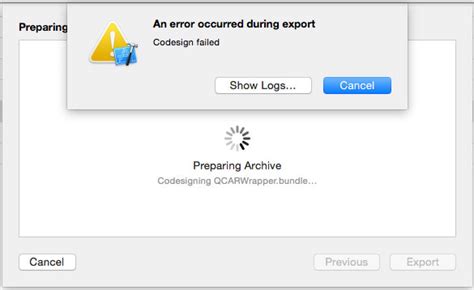 [vuforia xcode] carwrapper bundle specifies a non
