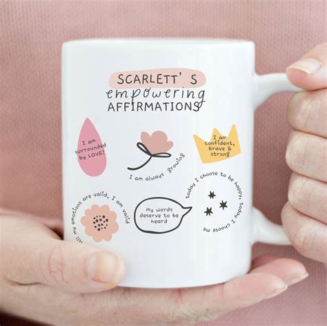 Personalised Positive Affirmations T Mug By The Tologist