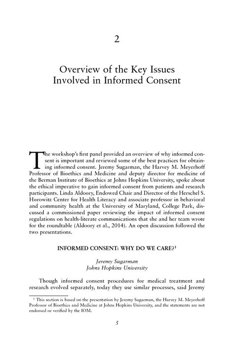 Reading Informed Consent And Health Literacy Workshop Summary The