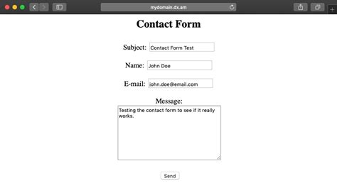 how do i create a working contact form using phpmailer 6
