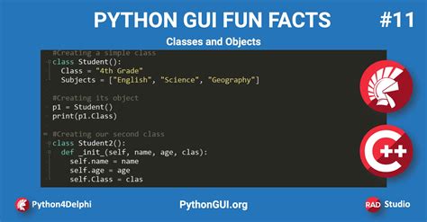 easily learn how to use classes and objects in python with a delphi