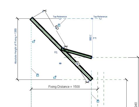solved constrain reference line to mid point of another autodesk