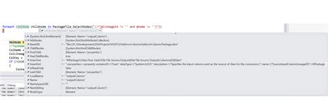 c ssis object reference not set to an instance of an