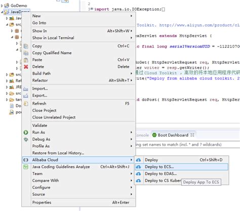 deploying a java application to an ecs instance in eclipse dzone java