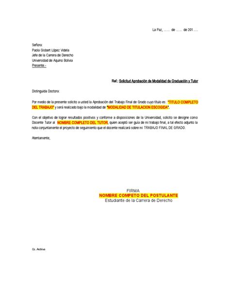 Solicitud De Designacion De Tutor Pdf