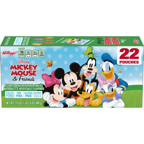 Kelloggs Disney Mickey Mouse And Friends Assorted Fruit Flavored Snacks