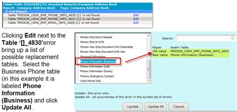 2357566 how to fix standard report validation error for missing phone
