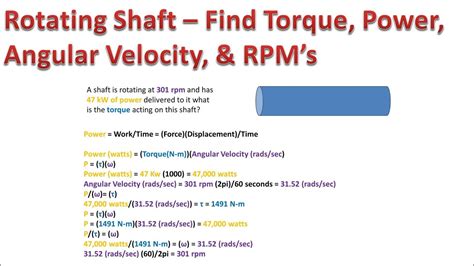 how to find torque of motor from rpm
