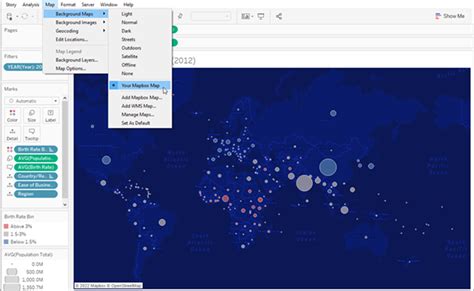 usar mapas de mapbox tableau