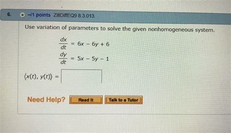 solved use variation of parameters to solve the given