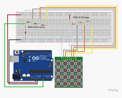 keypad layout arduino uno circuit boards