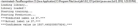facial recognition using opencv in java