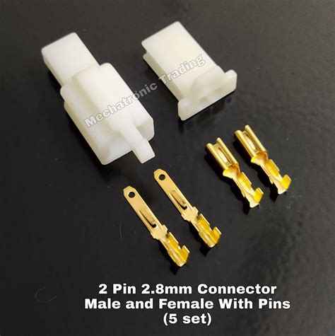 Buy 2 Pin Connector Male Female 2 8mm Two Pin Automotive Connector