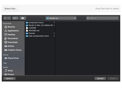 angular fileselect component kendo ui for angular