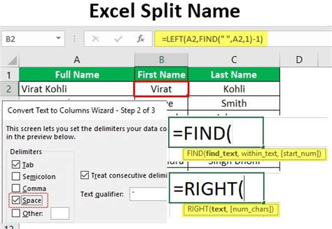 excel split name how to separate names in excel vrogue