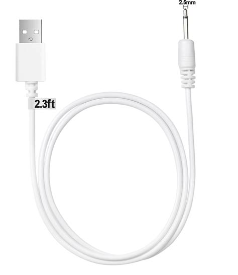 lyork replacement dc charging cable usb cord for rechargeable sex toys
