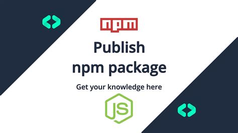 how to create and publish a node js package youtube
