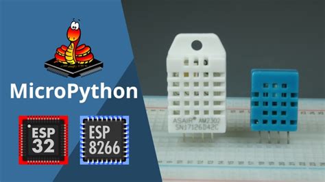 micropython esp32 esp8266 with dht11 dht22 temperature