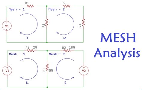 mesh current analysis electronic t ideas analysis